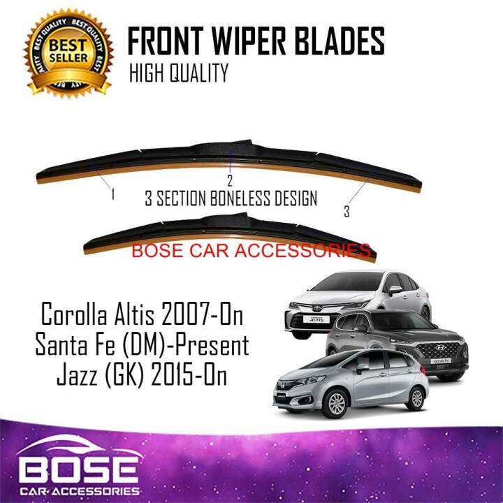 Dynastics Brand Hybrid 3 Section Type Razor Type Front Wiper Blade ...
