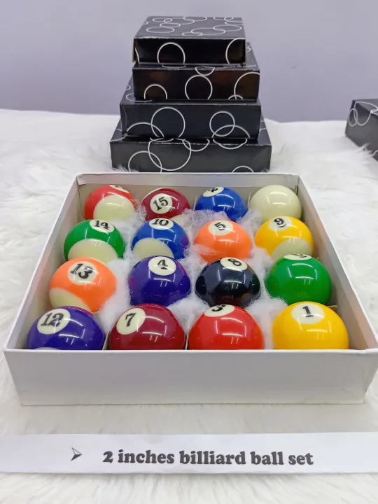 2INCHES TAIWAN BILLIARD BALL SET [ FOR MINI BILLIARD / JR TYPE BILLIARD ...