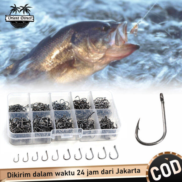 Kail Pancing Set 300pcs 600pcs Mata Kail Pancing Aneka Fishing Hook Ten ...