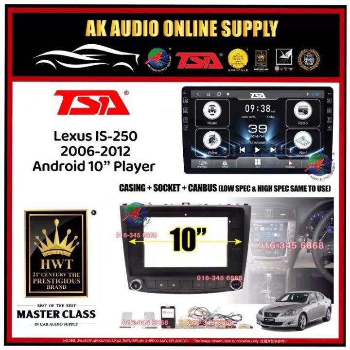 T5 DSP CarPlay TSA Lexus IS250 IS-250 2006 - 2012 [ 2Ram +32GB / 4Ram ...