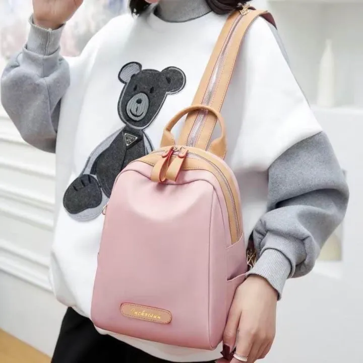 Minimalist Double Zipper Backpack | Lazada PH