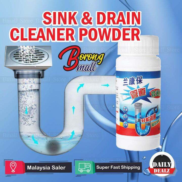 110ml Sink Drain Clog Remover Cleaning Powder Pipe Dredging Agents | Lazada