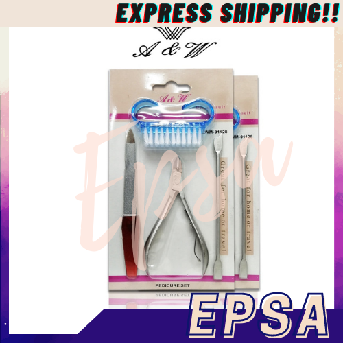 4in1 Nail Set with Nipper Brush Pusher Twizzer | Lazada PH