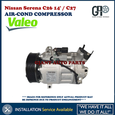 Nissan Serena C26 14' C27 AirCond Compressor DCS-17EC 7PK Original VALEO Parts | Lazada