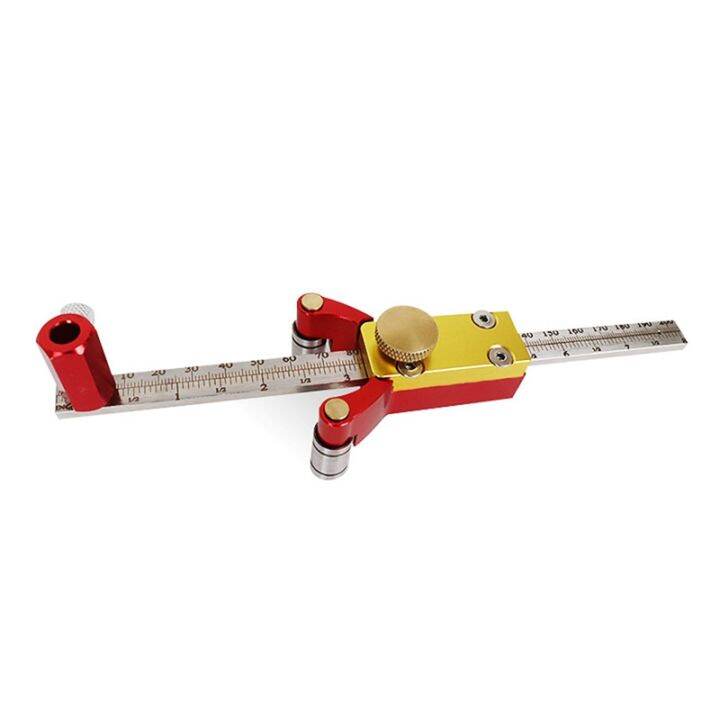 Woodworking Scribe Straight Line Arc Scriber Ruler Aluminum Alloy ...