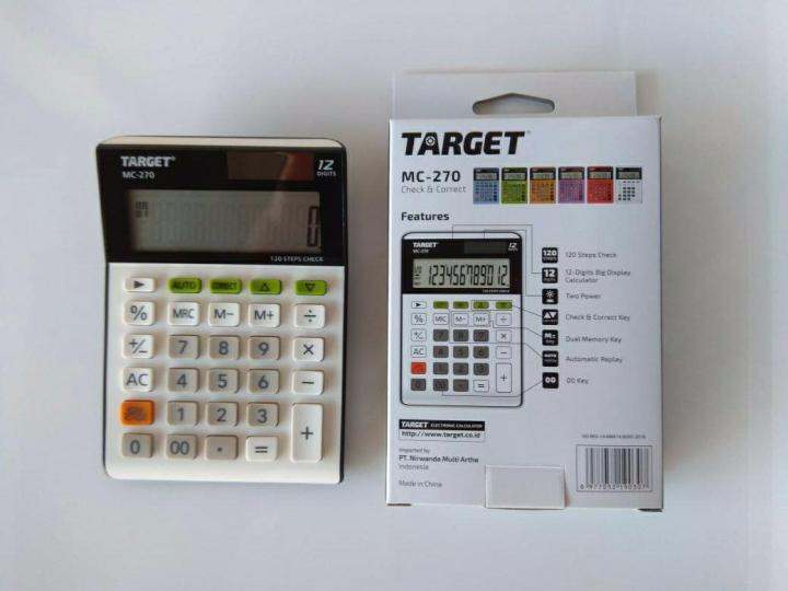 TARGET Kalkulator tipe MC-270 (1 pc) | Lazada Indonesia