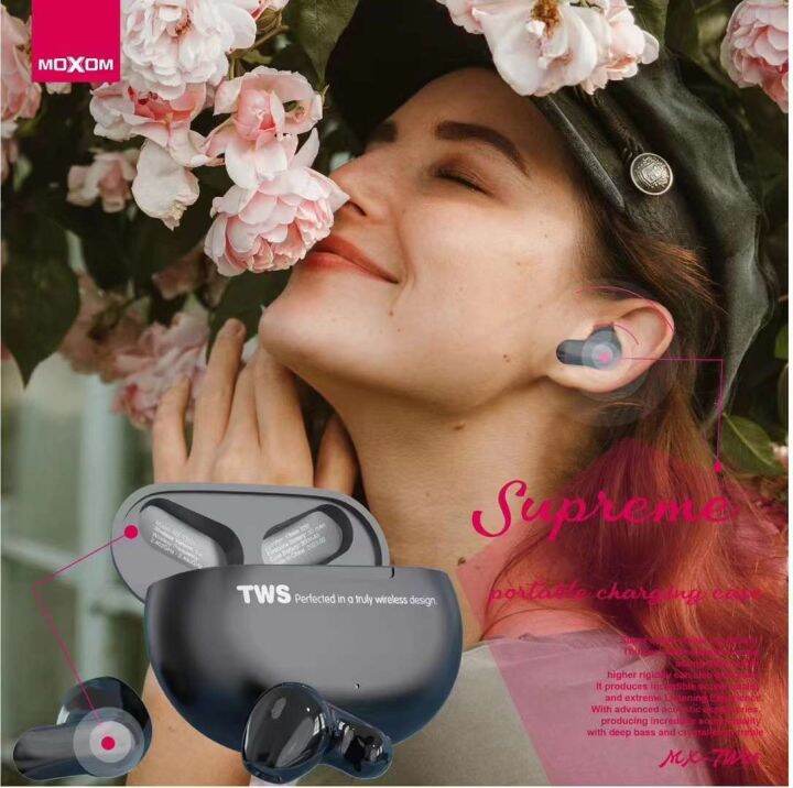 MOXOM MX-TW26 Minicase Wireless TWS Earbuds | Lazada