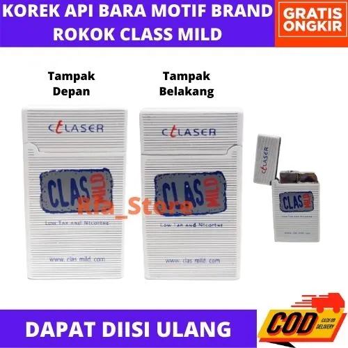 KOREK API BARA MOTIF BRAND ROKOK CLASS MILD /korek api bara unik keren ...