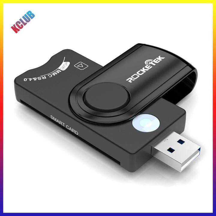 Rocketek CR310 TF SIM การ์ดหน่วยความจำ USB2.0สมาร์ทการ์ดรีดเดอร์ภายนอก ...