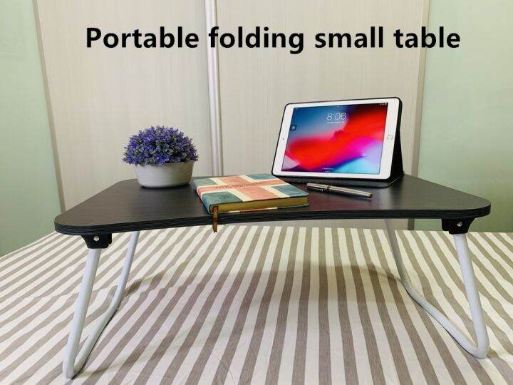 Bed Table Portable Folding Small Table [ Easy Folding Laptop Table On ...