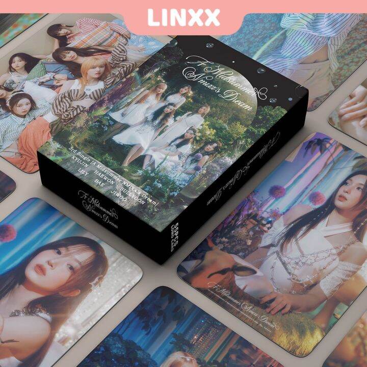 LINXX อัลบั้มในฝันของ NMIXX Midsummer NMIXX 55ชิ้นการ์ด Lomo ชุด ...