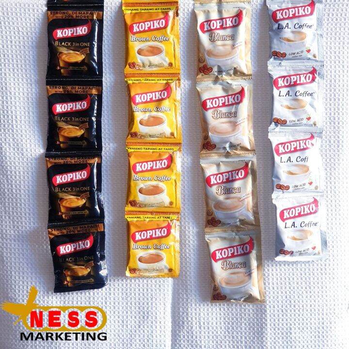 Kopiko Black, Blanca, Brown and L.A coffee 3-in-1 hanger | Lazada PH