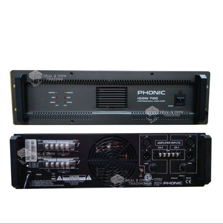 Original Phonic ICON 700 700W Contractor Power Amplifier | Lazada PH