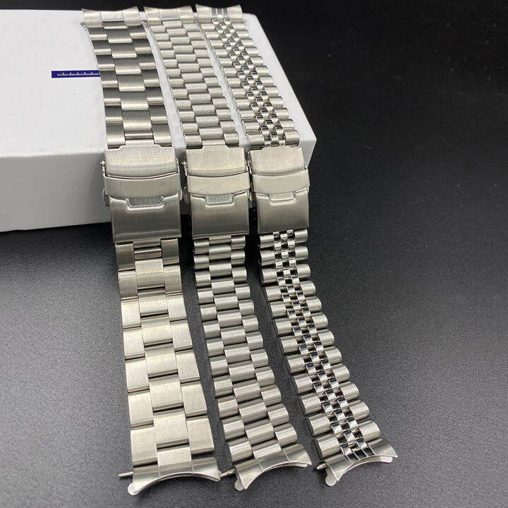 Stainless Steel Watch Band for Seiko SKX007 Scuba SKX009 Double Safe ...