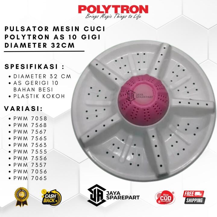 Pulsator Mesin Cuci POLYTRON As 10 Gigi Diameter 32cm | Lazada Indonesia