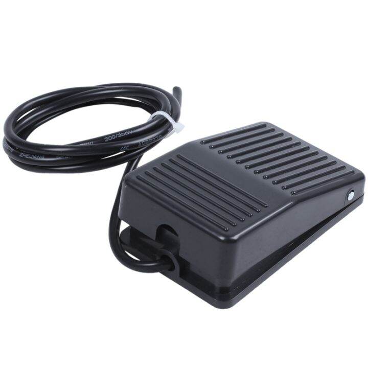 AC 250V 10A SPDT NO NC Antislip Plastic Momentary Power Foot Pedal ...