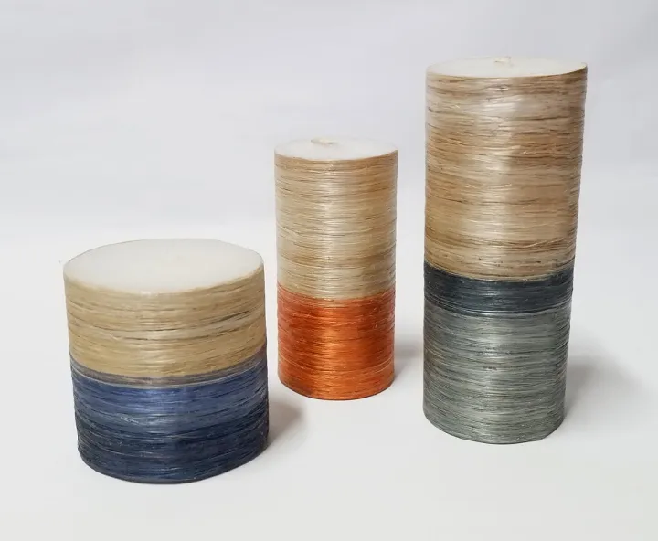 Decorative Candles with Ombre Abaca Wrap | Lazada PH