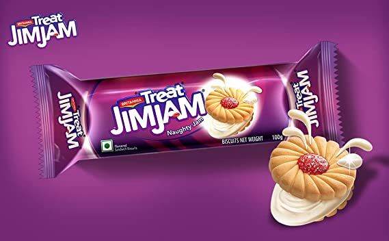 Britannia Treat Jim Jam Cream Biscuits | Lazada PH