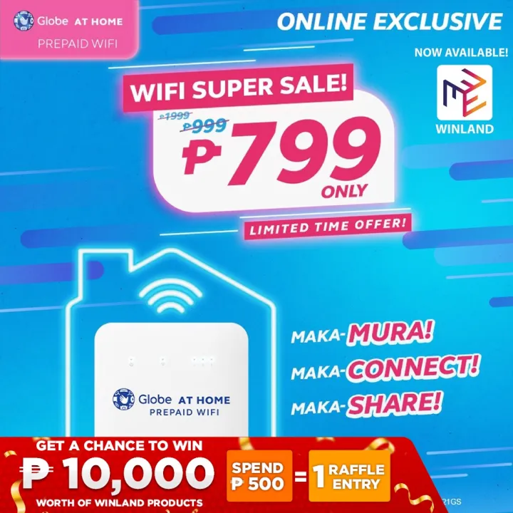 GLOBE Original WIFI Super Sale Home WiFi 4G LTE Prepaid *No Free Load ...