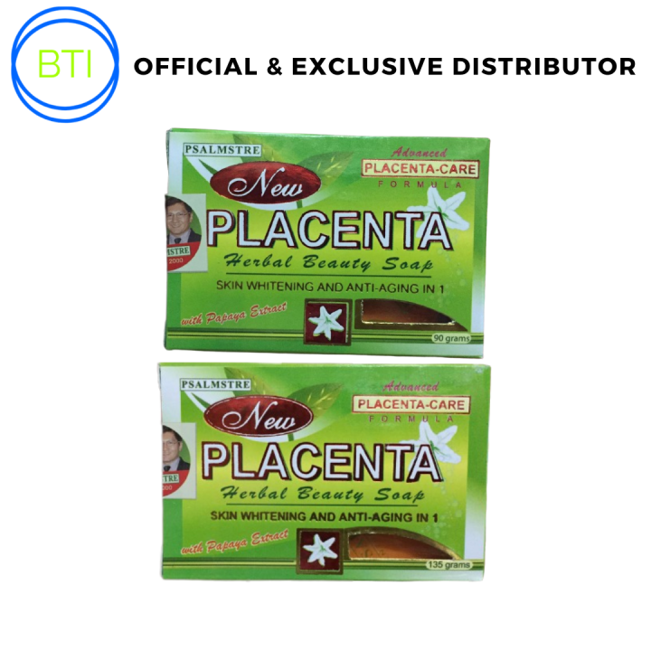 Psalmstre New Placenta Herbal Beauty Soap with Papaya Extract Orange ...