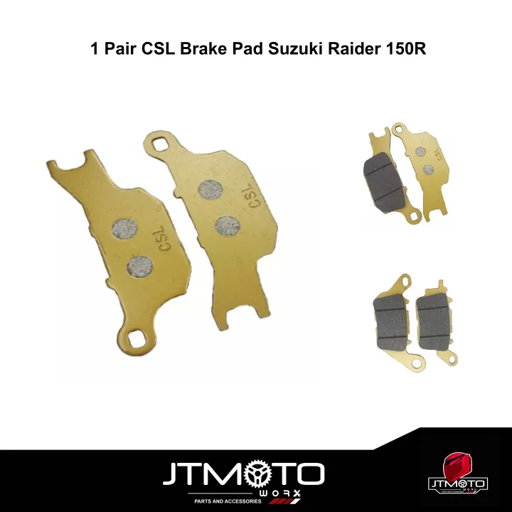 JTMOTO 1 Pair CSL Brake Pad Suzuki Raider 150 Rear | Lazada PH