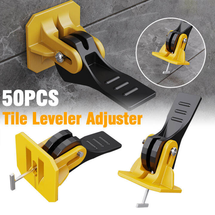 1 50pcs Tile Leveler Adjuster Reusable Level Parts Construction Tools Positioning Artifacts