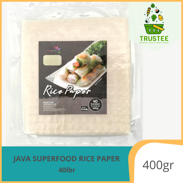 Java Super Food Rice Paper Kotak 40 Lembar | Lazada Indonesia