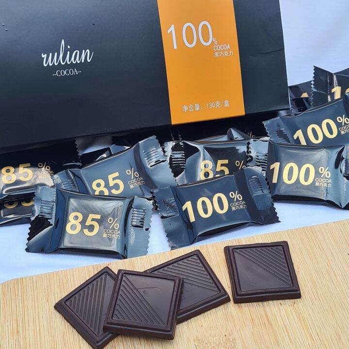 100% / 85% Dark Chocolate 黑巧克力 无糖纯可可 130g | Lazada