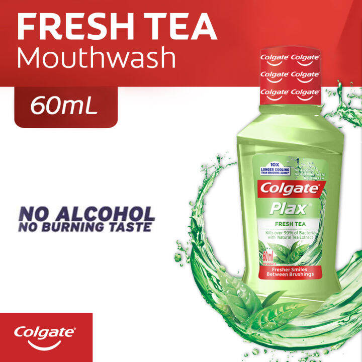 Colgate Plax Fresh Tea Mouthwash 60Ml | Lazada PH