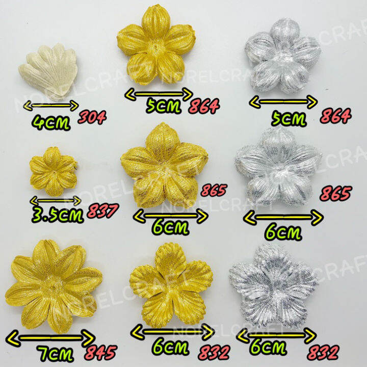 [100PCS]WHITE GOLD LEAF /DAUN EMAS/ DAUN SILVER/ DAUN ROSE/DAUN SANGGUL ...