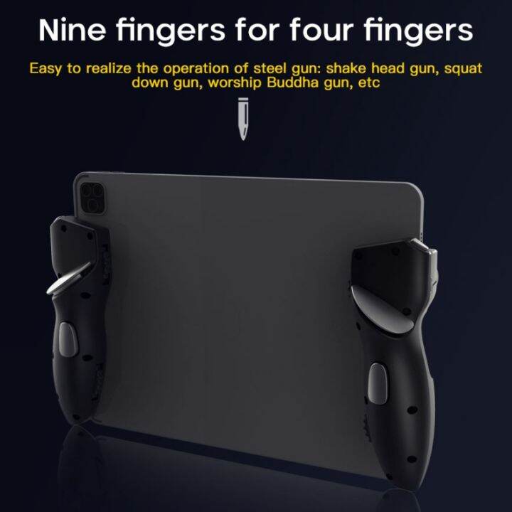 Game Trigger,Phone Controller 6 Finger Game Controller Gamepad for iPad Joystick Handle Game ...