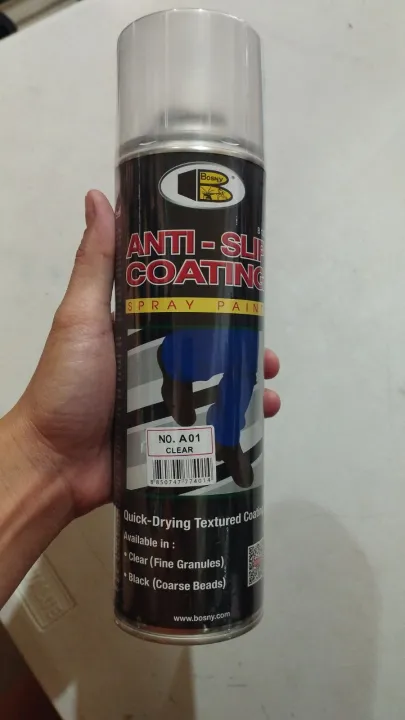 Bosny Anti Slip 600cc (For Wet or Slippery Areas) Coating Spray Paint ...