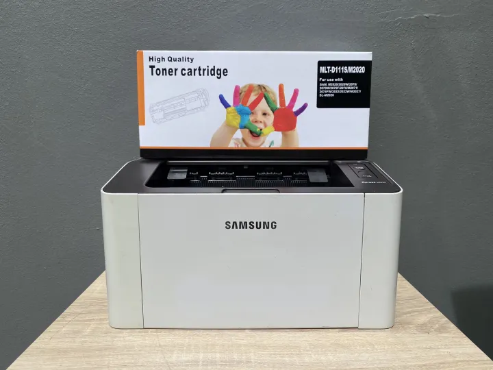 ปริ้นเตอร์มือสอง Samsung M2020 +หมึก 111S หมึกใหม่ ส่งฟรี รับประกัน 3 ...