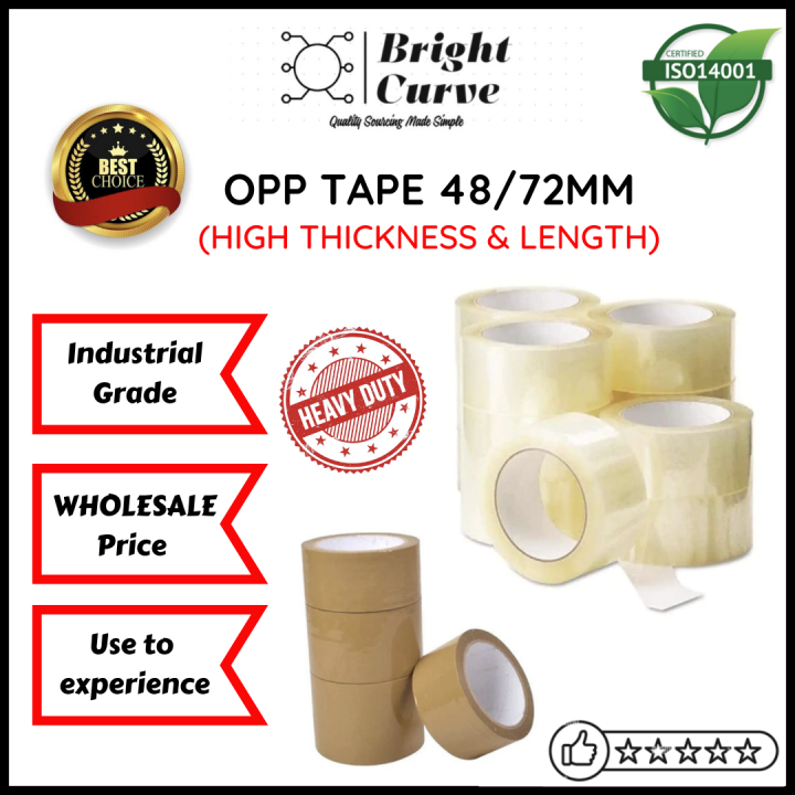 Standard/ Heavy Duty OPP Tape Clear/ Brown (48mm & 72mm) | Lazada