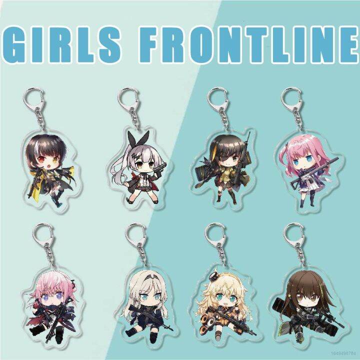 Cute Anime Girls Frontline Keychain Acrylic Keyring Cute Cartoon Bag ...