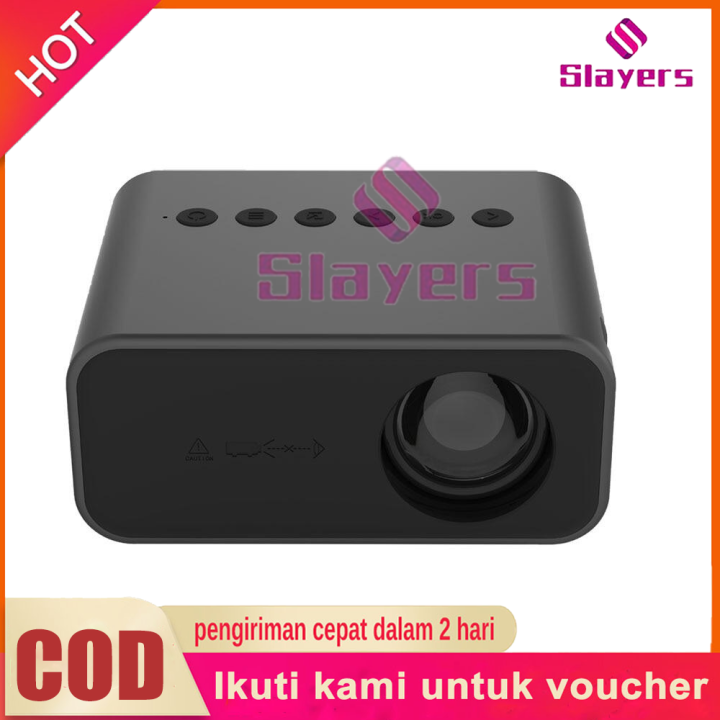 Proyektor LED Mini Portable Home Theater Infokus Projector Ponsel ...