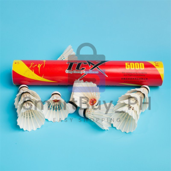 TCX 5000 Badminton Shuttlecock Goose Feather Training resistance to ...