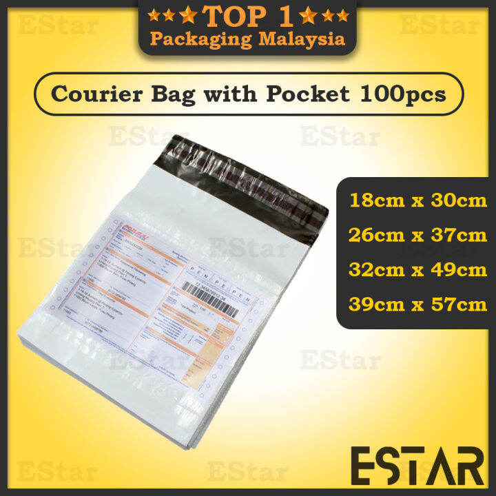 Courier Bag with Pocket Parcel Bag Packaging Bag Parcel Plastic Plastik ...