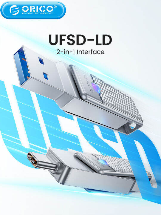 ORICO UFSD 405เมกะไบต์/วินาที2 In 1,แฟลชไดร์ฟคู่ความเร็วสูงไดร์ฟปากกา Type C USB อินเตอร์เฟซแบบ ...