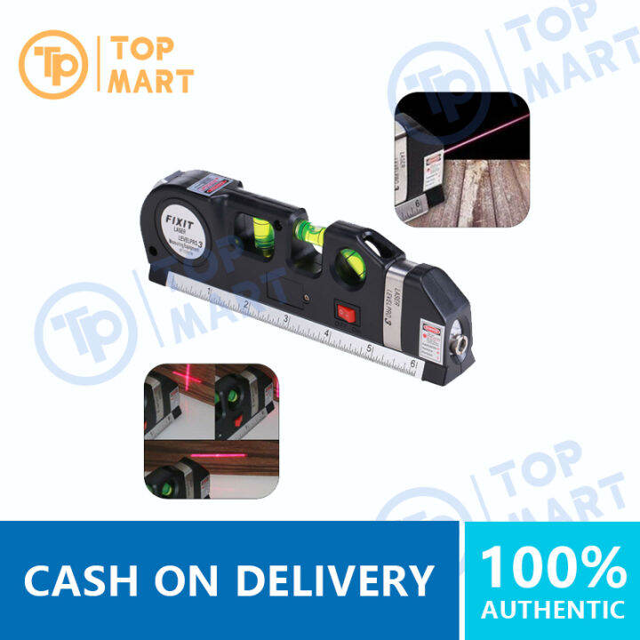 Pro-Tool Laser Level Ruler Multipurpose Vertical Horizon Measure Tape Aligner Laser line | Lazada PH