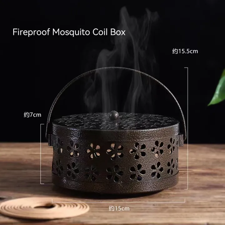 Portable Mosquito Coil Holder Retro Mosquito Incense Burner for Home ...