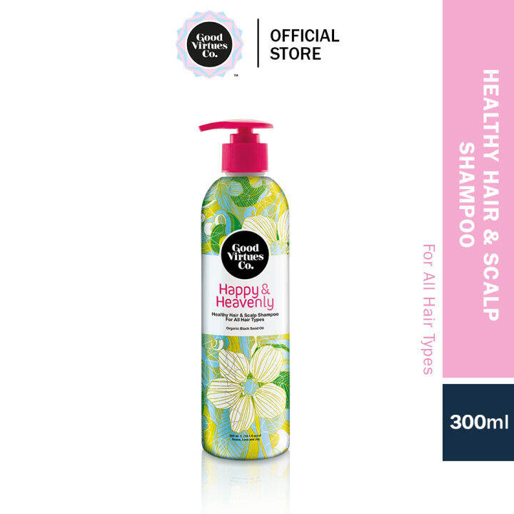 Good Virtues Co. Healthy Hair & Scalp Shampoo For All Hair Types (300ml ...