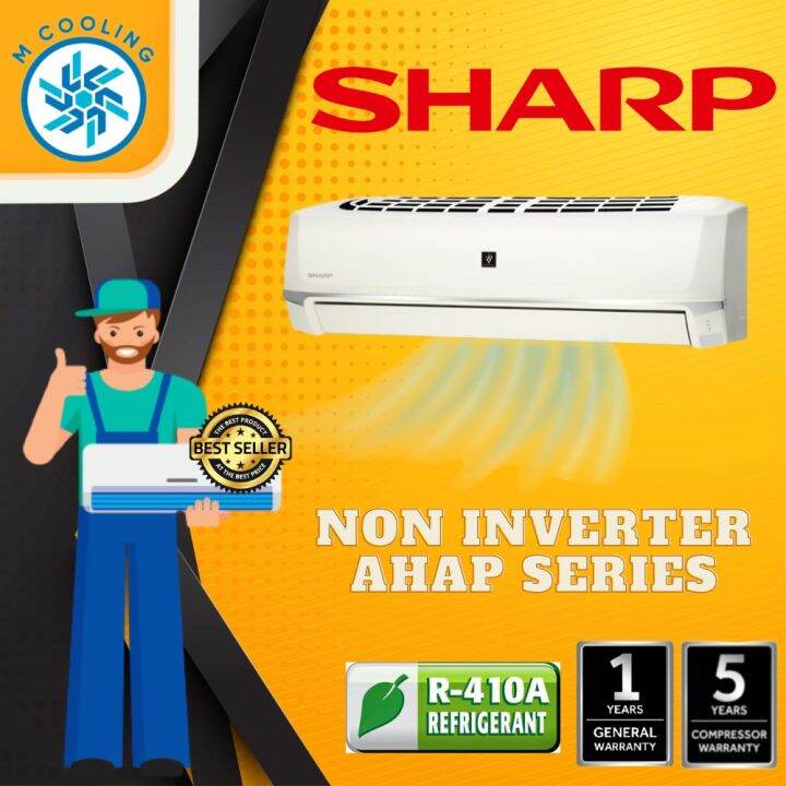 [Free Delivery] SHARP PLASMACLUSTER [1.5HP - 2.5HP] NON INVERTER | Lazada