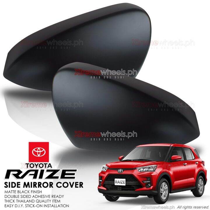 【READY STOCK】 ♭Toyota Raize 2022-2023 Side mirror Cover Matte Black ...