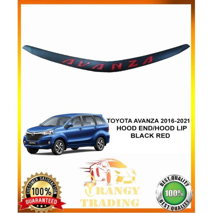 Toyota Avanza 2016 to 2021 Hood end / Hood Lip / Hood Guard Black 2017 ...