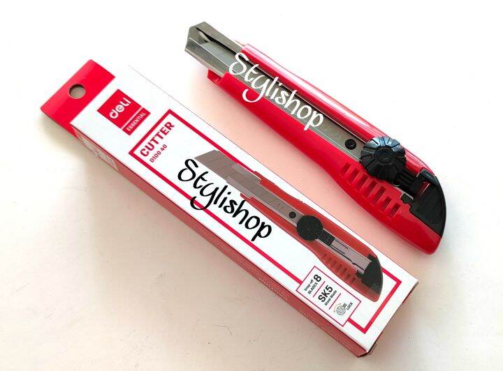 Cutter Deli Besar D10040, Pisau Pemotong Kertas, Silet Kertas | Lazada ...