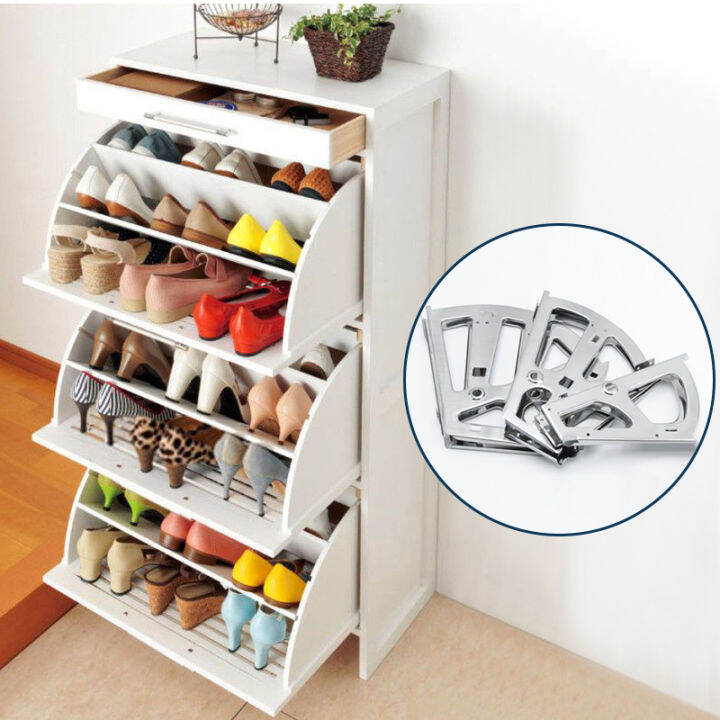 Household stainless steel flip shoe rack accessories at the door of ...