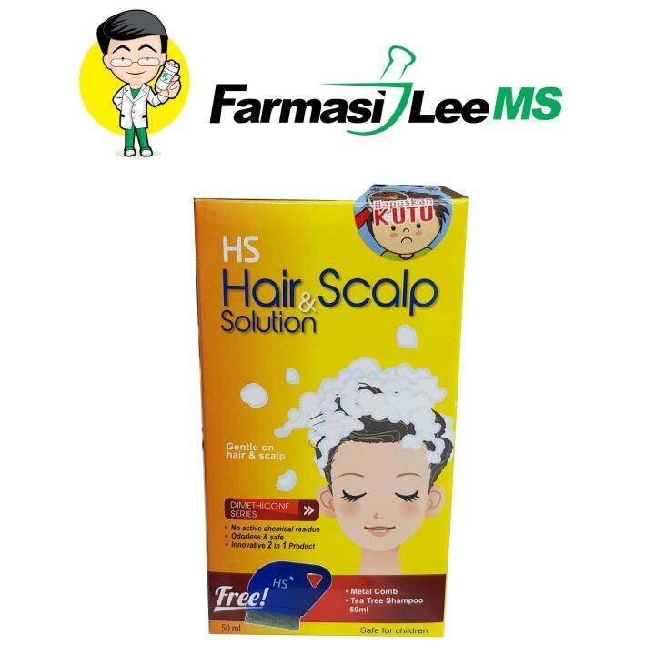 Hs Hair Scalp Solution For Lice And Nits Infestation 50ml Exp 07 2023