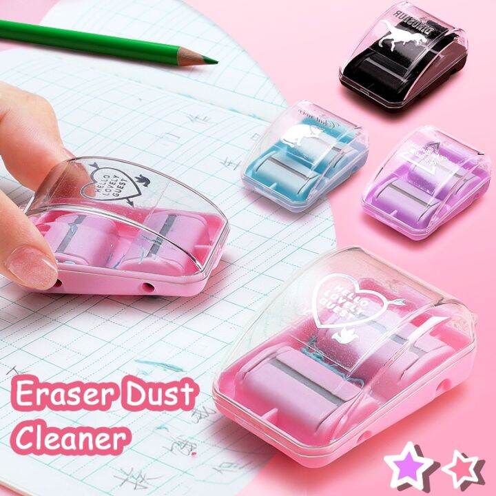 Mini Convenient Desktop Roller Cleaner Eraser Crumb Collector Desk ...
