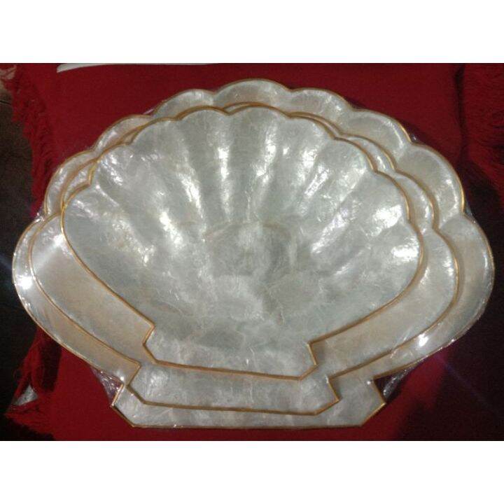 Capiz Shell Server Plate Set of Three (3) | Lazada PH
